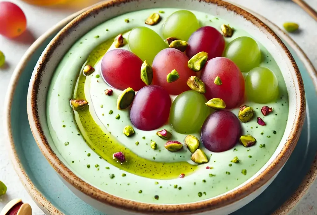 The Best Pistachio Pudding Recipe with Grapes