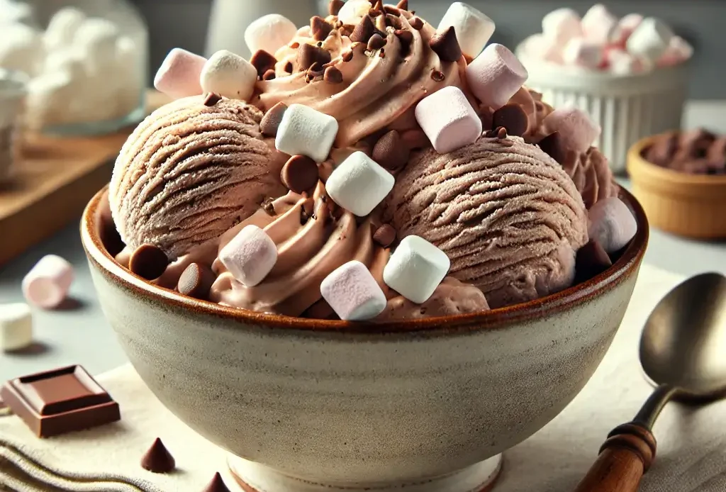 Chocolate Marshmallow Ice Cream Recipe