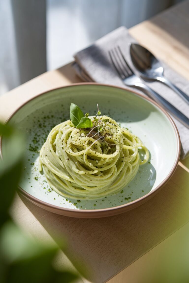 Easy Green Spaghetti Recipe with Fresh Herbs