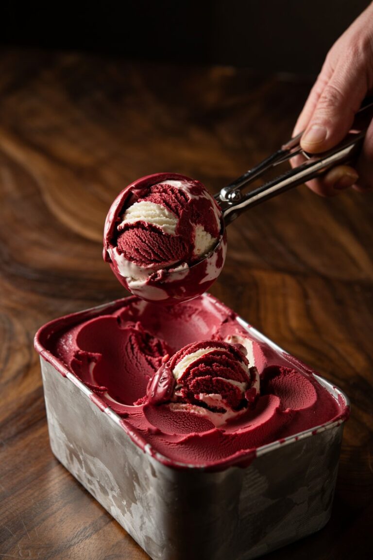 Creamy Red Velvet Ice Cream Recipe