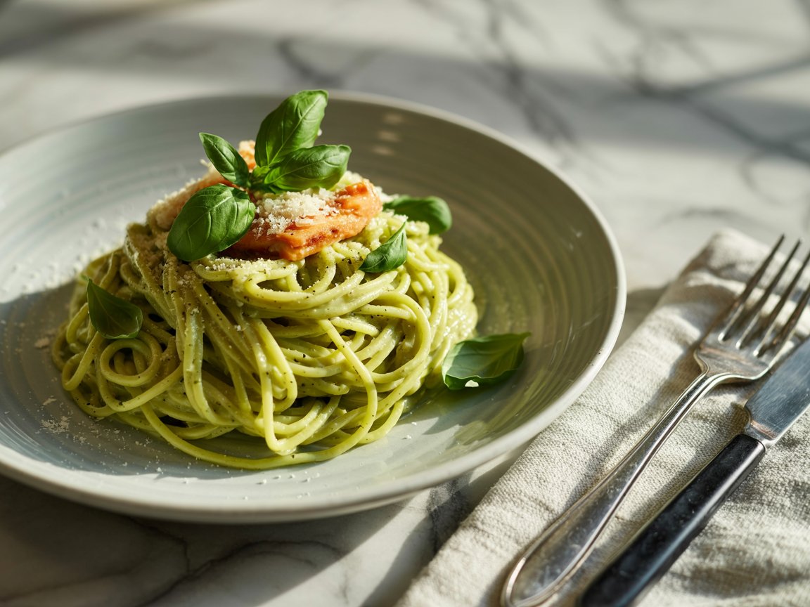 Easy Green Spaghetti Recipe with Fresh Herbs