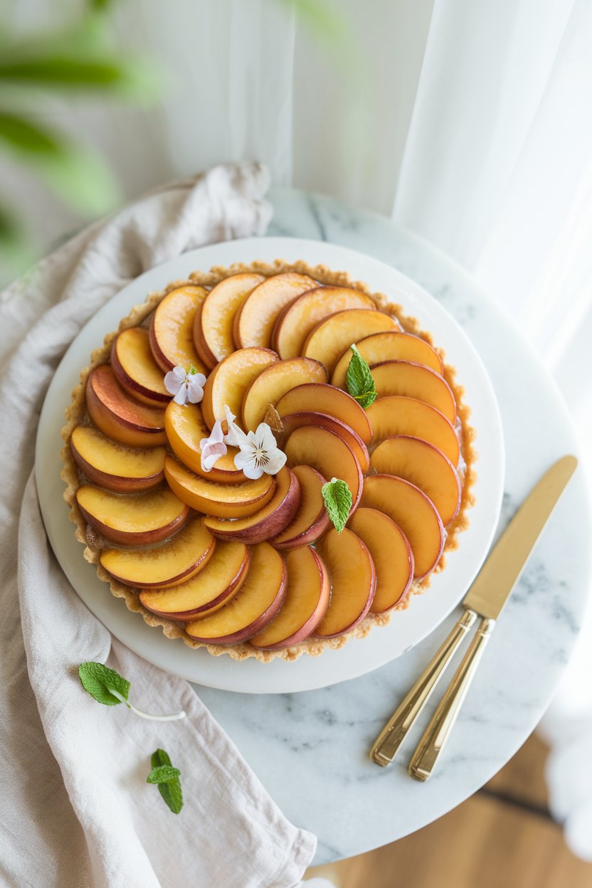 Easy Peach Tart Recipe – A Beautiful Dessert Everyone Will Love