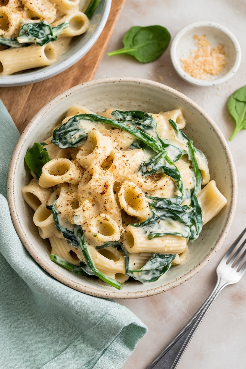 Creamy Spinach and Ricotta Pasta in 30 Minutes or Less