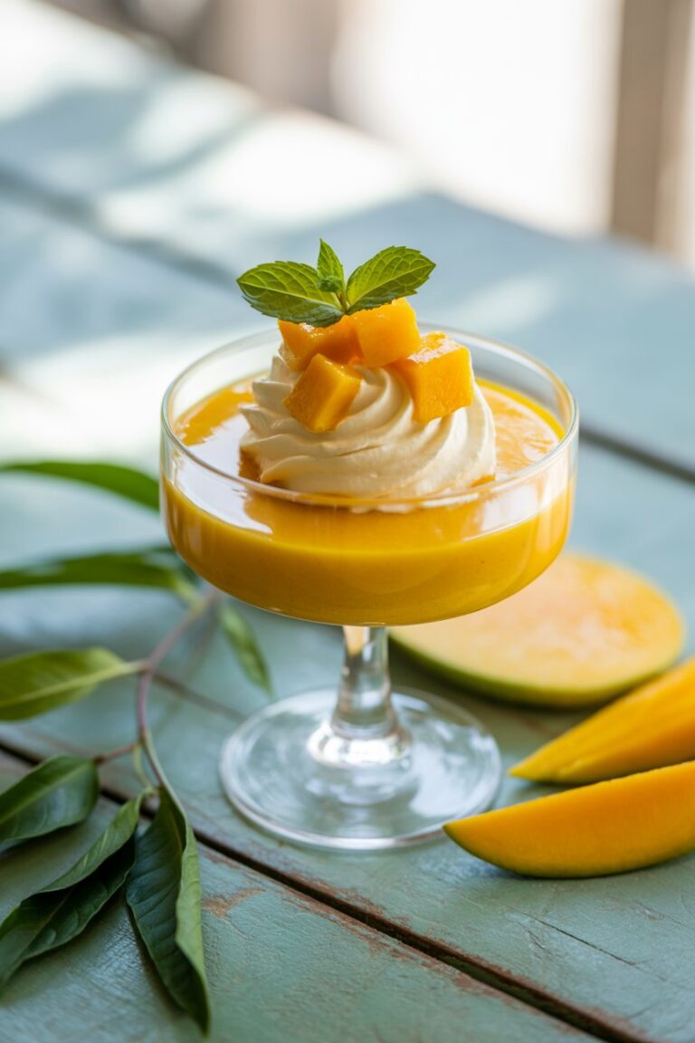 Fresh Mango Mousse Recipe – No Eggs, No Baking Needed
