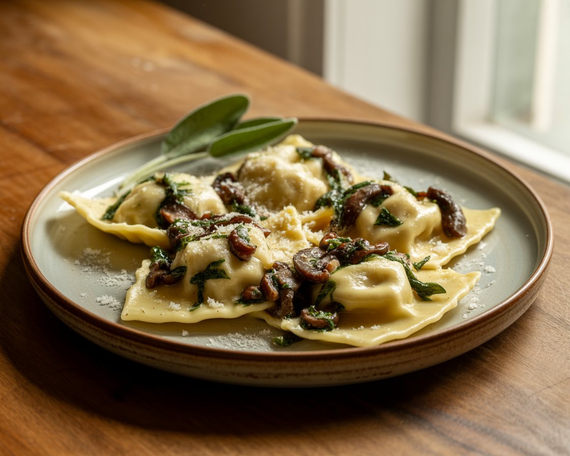 Authentic Mushroom Ravioli Recipe from Italy