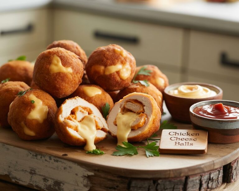 Chicken Cheese Balls Recipe – Crispy & Gooey Snack Delight